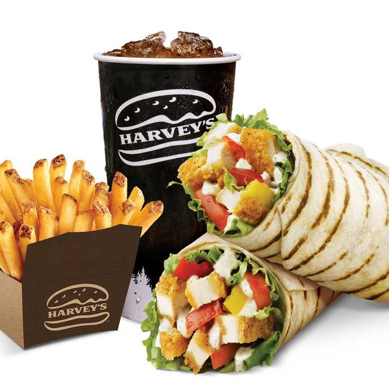 Crispy Chicken Wrap Combo » Harvey's