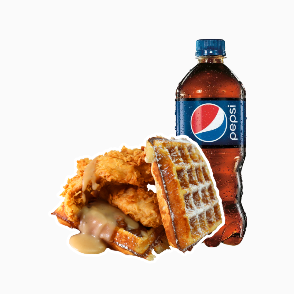 Chicken & Waffles Combo » Beaks Chicken - West