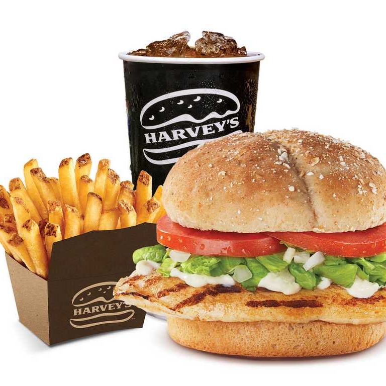 Grilled Chicken Sandwich Combo » Harvey's