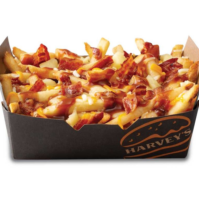Large Bacon Double Cheese Poutine » Harvey's